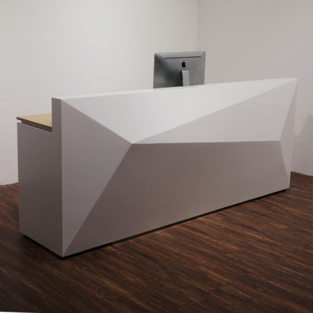 Carton Bus Shape Front/Reception Desk Customisable Colours & Sizes
