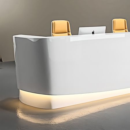 Geometric Shape Modern Front/Reception Desk Customisable Colours & Sizes