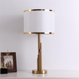 Brass Gold Hopper Table/Desk Lamp