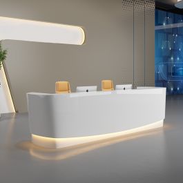 Rectangle Shape Modern Front/Reception Desk Customisable Colours & Sizes