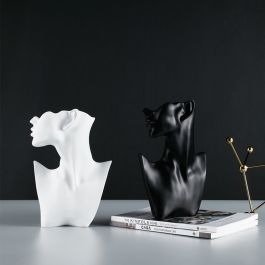 Modern Black/White Resin Lady Table Décor Black/White