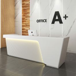Linear Shape Modern Front/Reception Desk Customisable Colours & Sizes