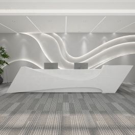 Geometric Shape Modern Front/Reception Desk Customisable Colours & Sizes