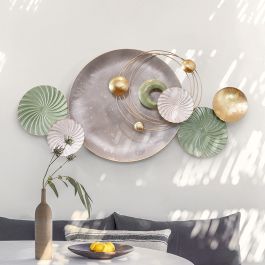 Modern Metal Plate Array Wall Décor Art