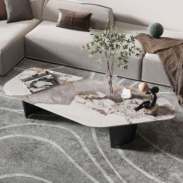 Italian Style Sintered Stone Irregular Table Top Coffee Table